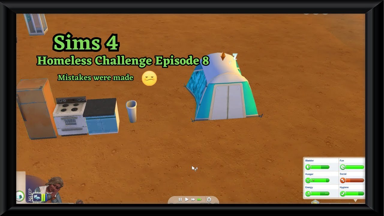 Sims 4 - Homeless Challenge Episode 8 #sims4 #homelesschallenge - YouTube