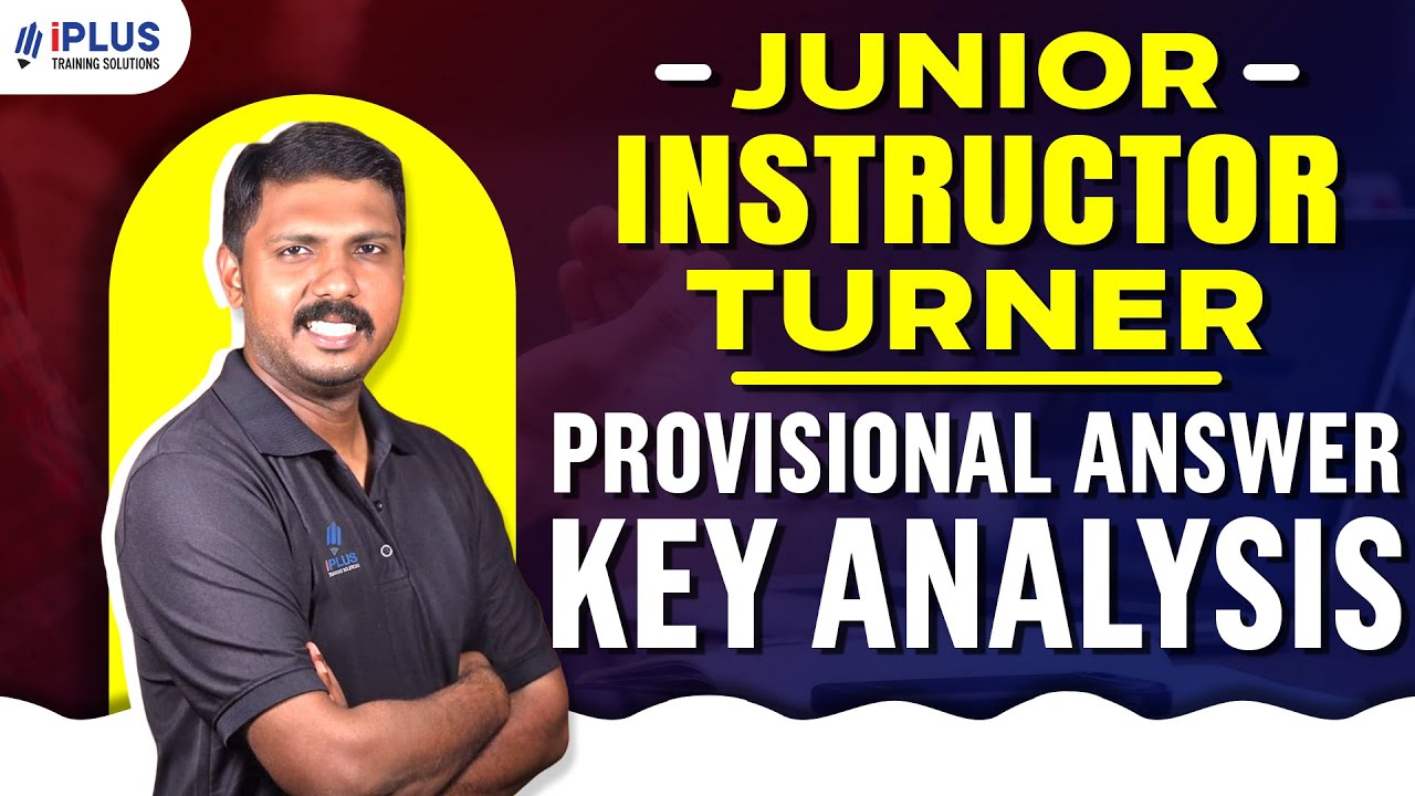 Junior Instructor Turner | Provisional Answer Key Analysis - YouTube