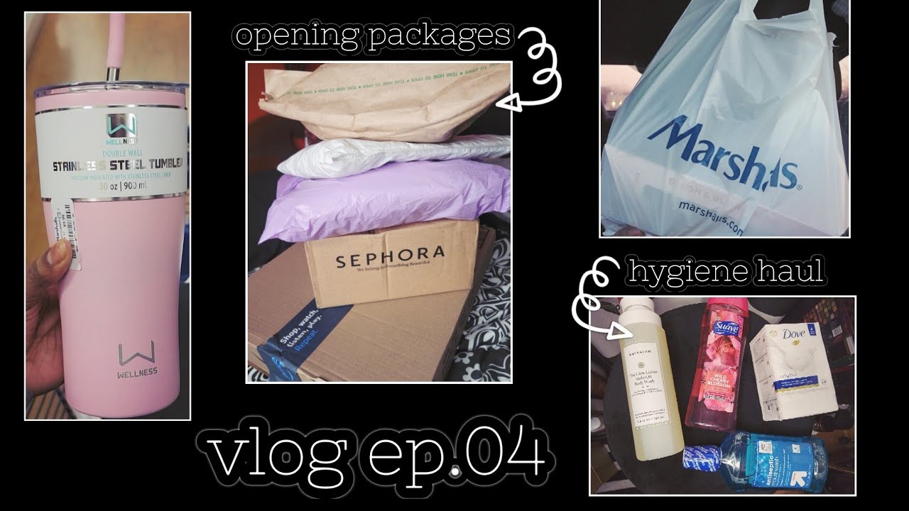 VLOG EP. 04: hygiene haul + opening packages + marshalls & more - YouTube