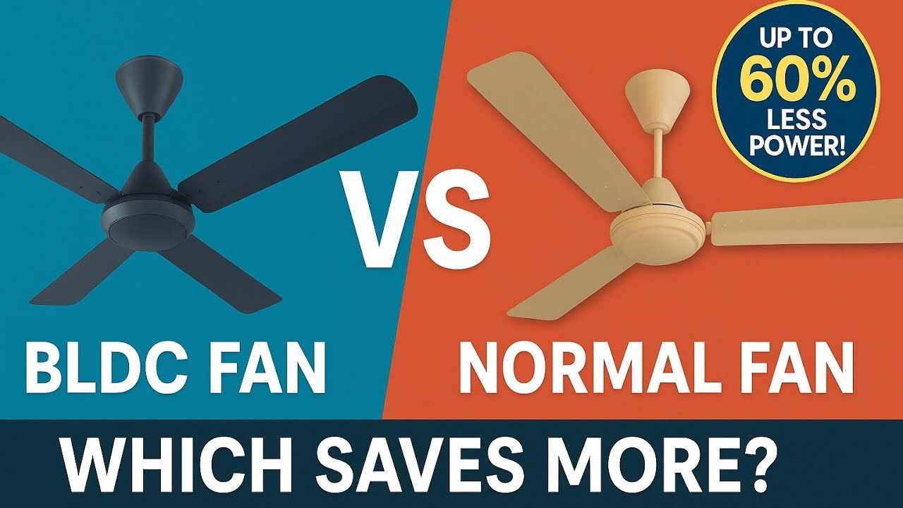 BLDC Fan vs Normal Fan | Which Saves More Power? | Smart Fan Comparison ...