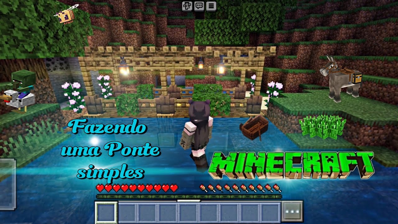 COMO FAZER UMA PONTE FÁCIL NO MINECRAFT 🌉"Minecraft Criativo" ⚒️ ️ ...