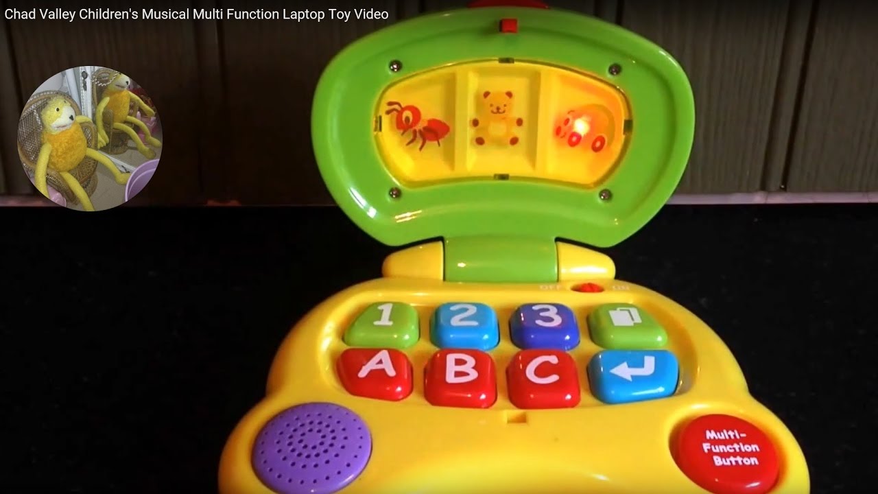 Chad Valley Children's Musical Multi Function Laptop Toy Video - YouTube