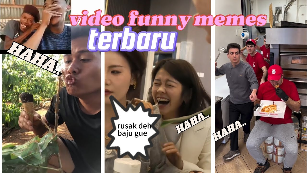 VIDEO FUNNY MEMES PART 10 TERBARU ‼️ reaction kumpulan video lucu,bikin ...