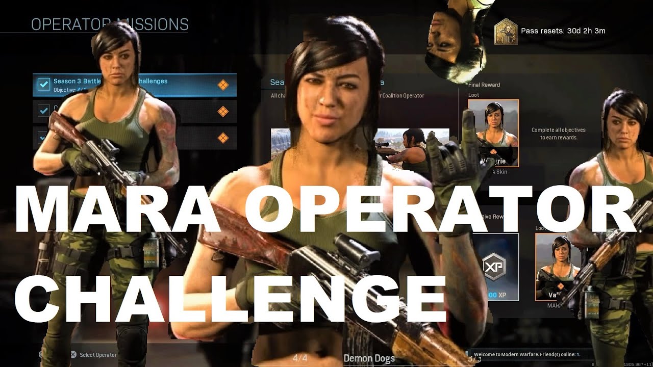 Call of Duty Modern Warfare - Mara Operator Mission Challenge Team ...