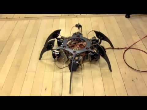 Third year project - Symmetrical hexapod robot walking - Part 8 - YouTube