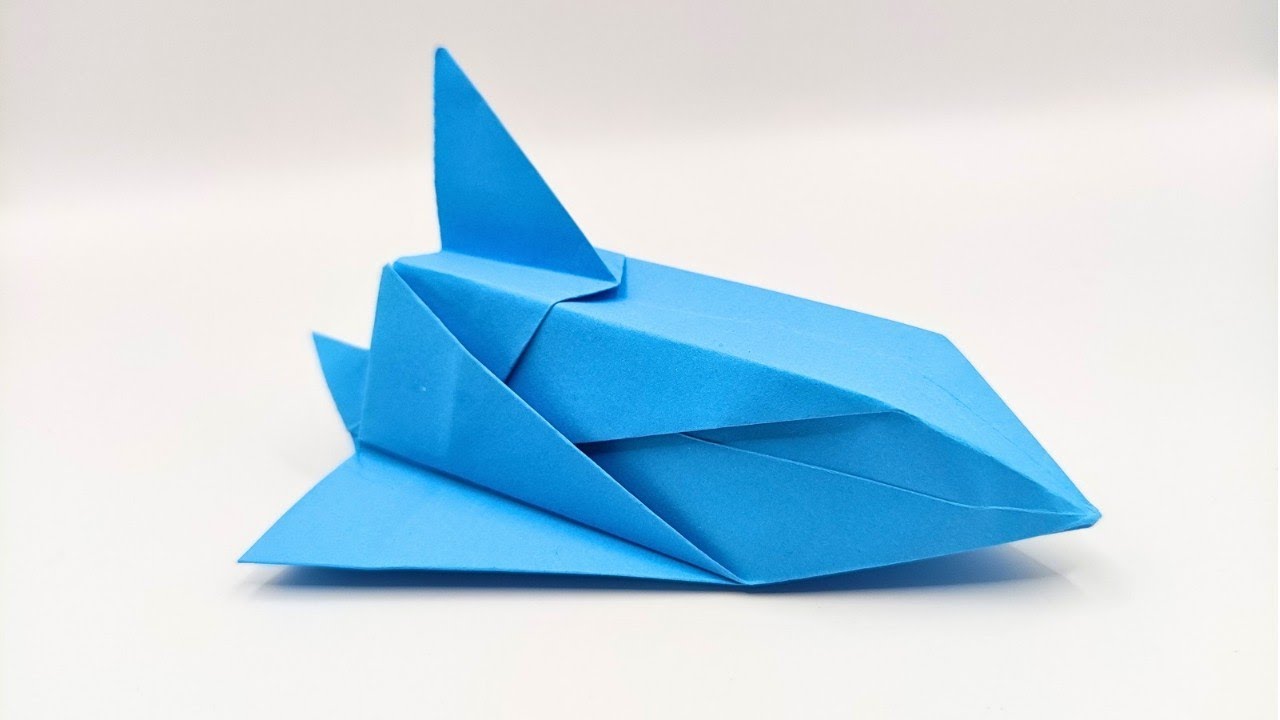 Origami STARSHIP tutorial 🚀 How to make a paper starship - YouTube