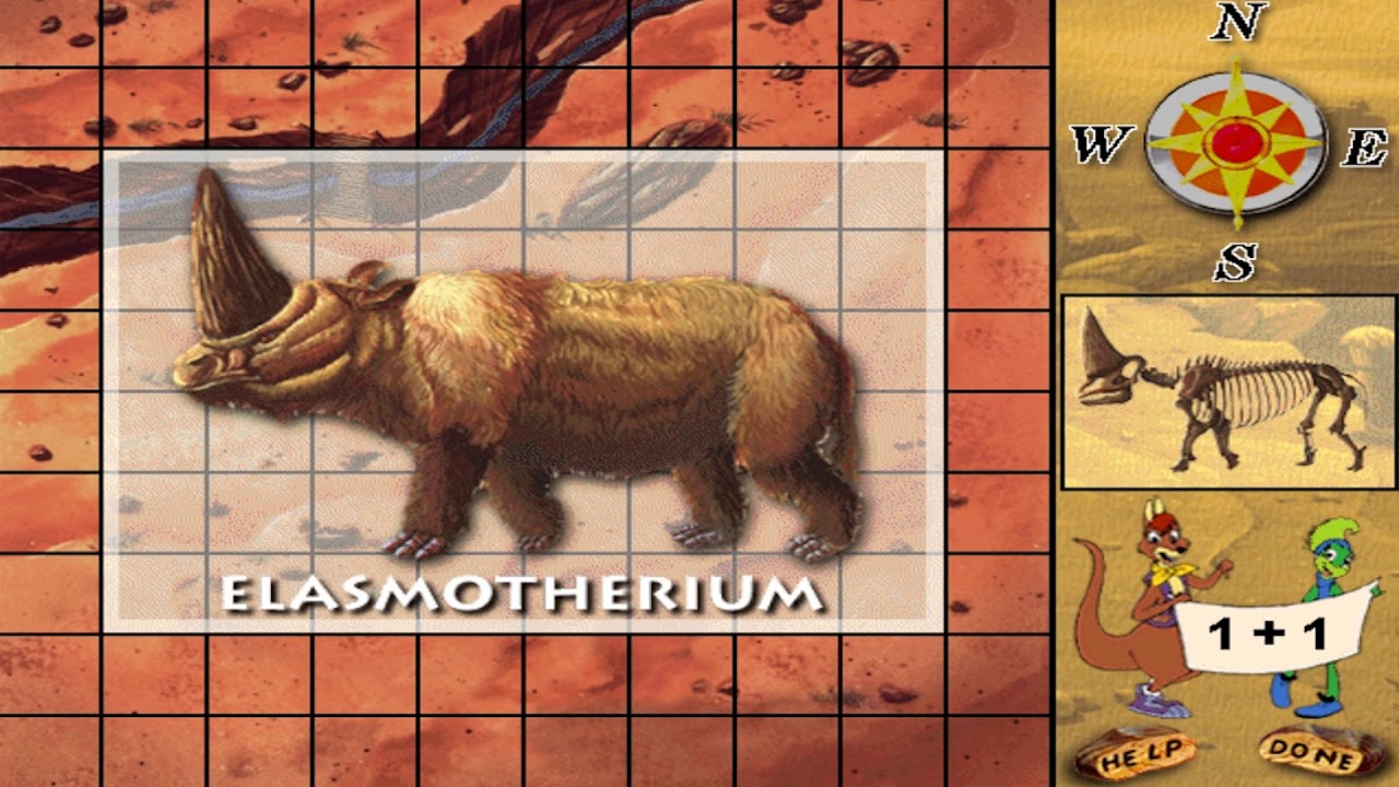 Compass Capers - "I can be dinosaur finder" (CD-ROM, 1997) - YouTube