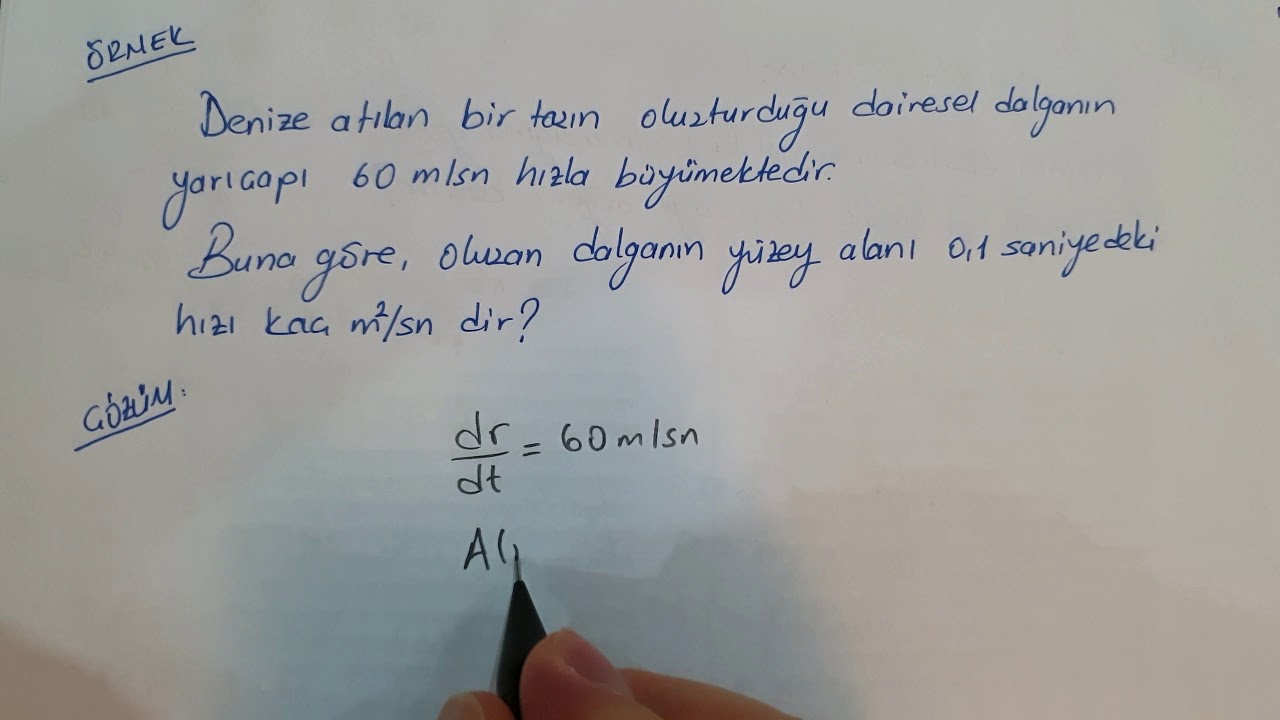 Türevin fiziksel yorumu ile ilgili güzel bir soru 👨🏻‍🏫👍📢 - YouTube