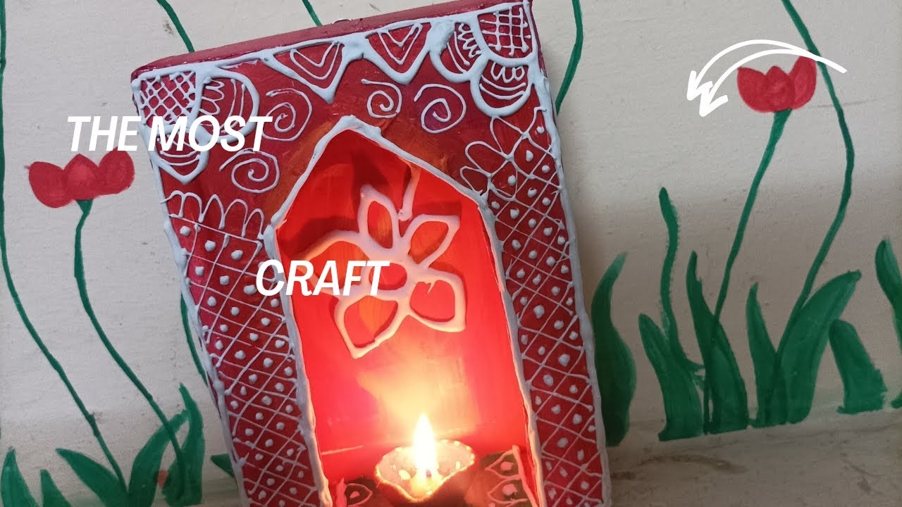 cardboard box se jharokhe #wallputti se jhrokha #wallputti craft # ...