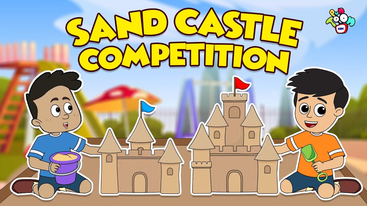 Sand Castle Competition | Gattu Chinki's Castle | English Cartoon ...