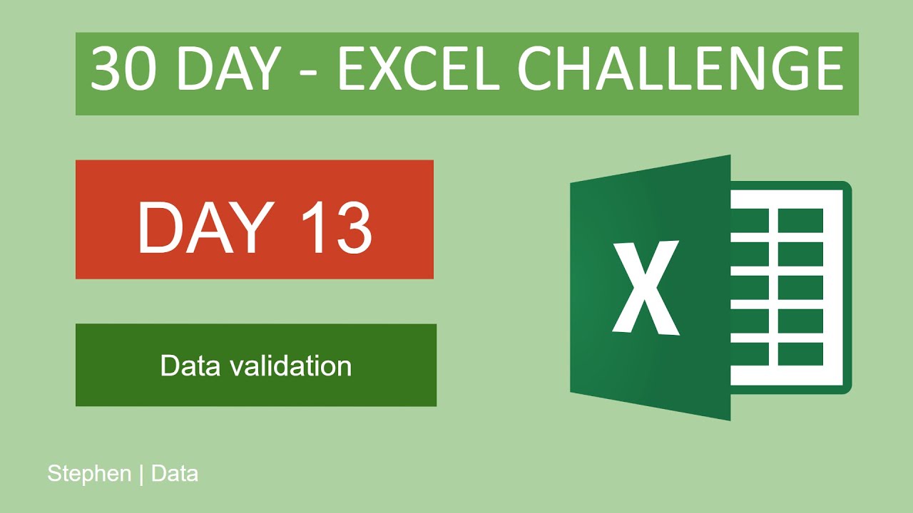 DAY 13 | Data validation | 30 Day Excel Challenge | #dataanalysis # ...