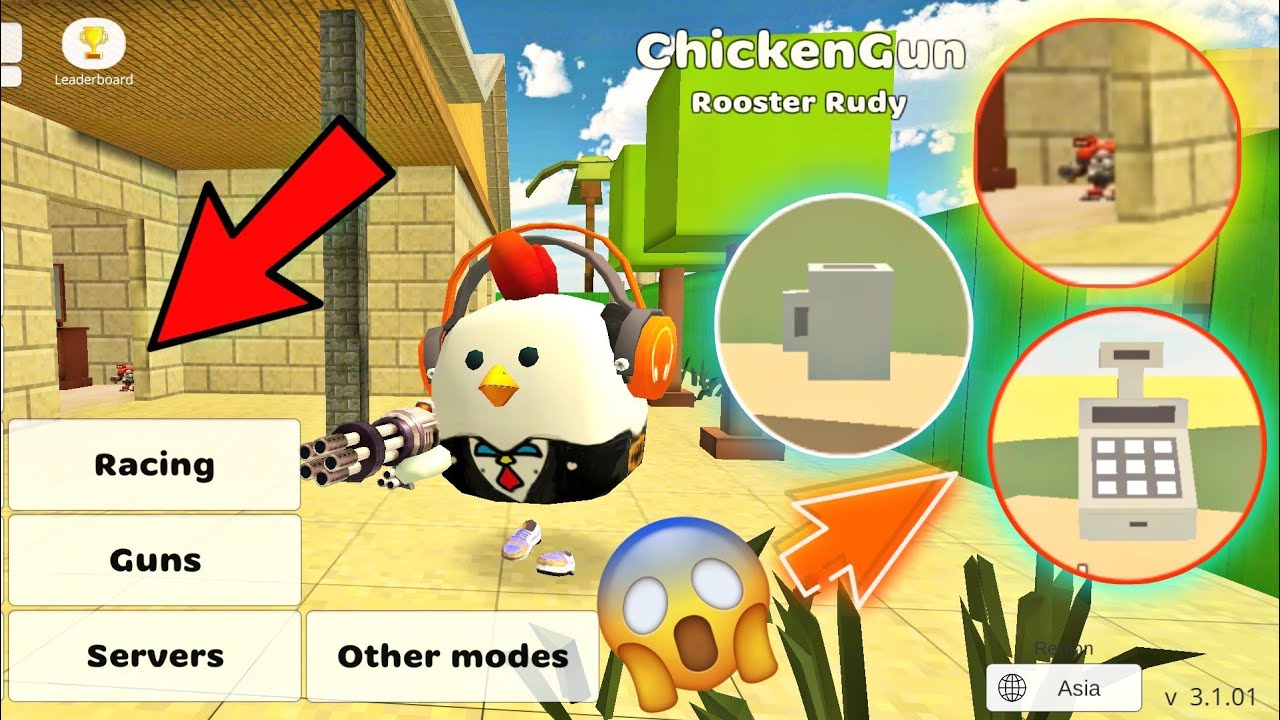 3 NEW SECRETS IN CHICKEN GUN || #chickengun chicken gun secret updates ...