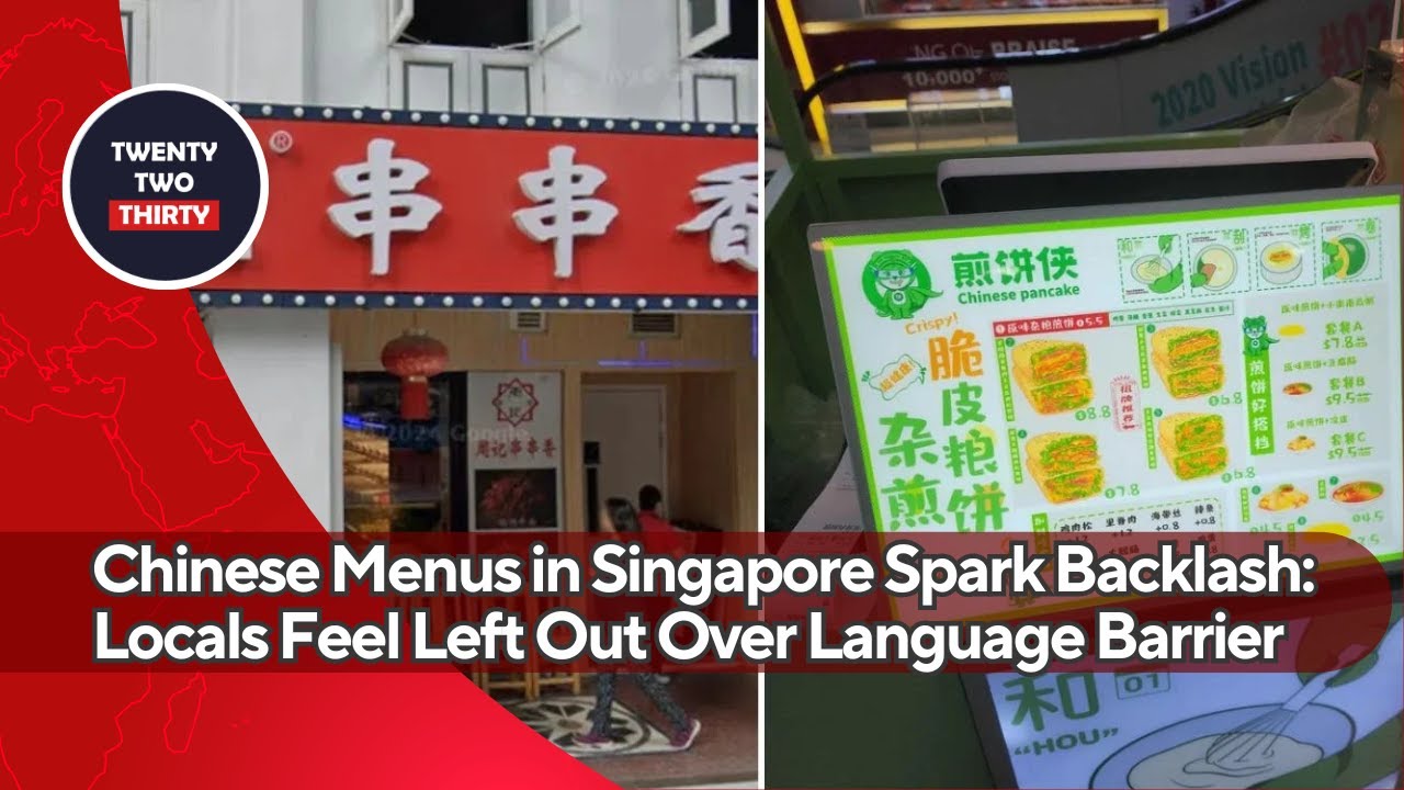 Mainland Chinese Menus in Singapore Spark Backlash: Locals Feel Left ...
