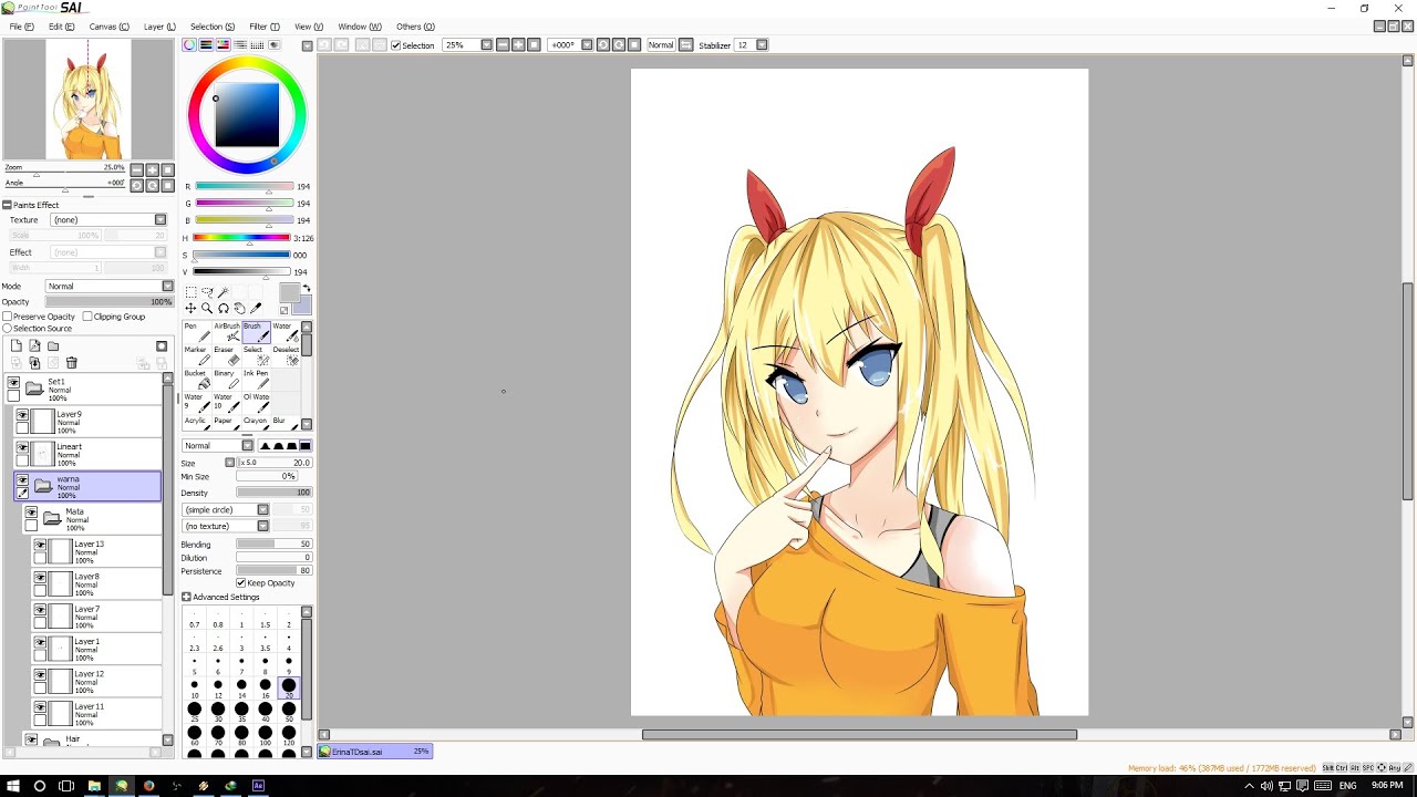 Full Anime Speed Drawing pt 1 - YouTube