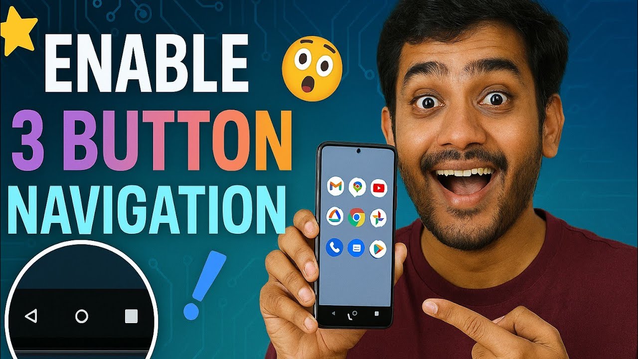 How to Enable 3 Button Navigation on Android | 2025 #navigationbutton ...