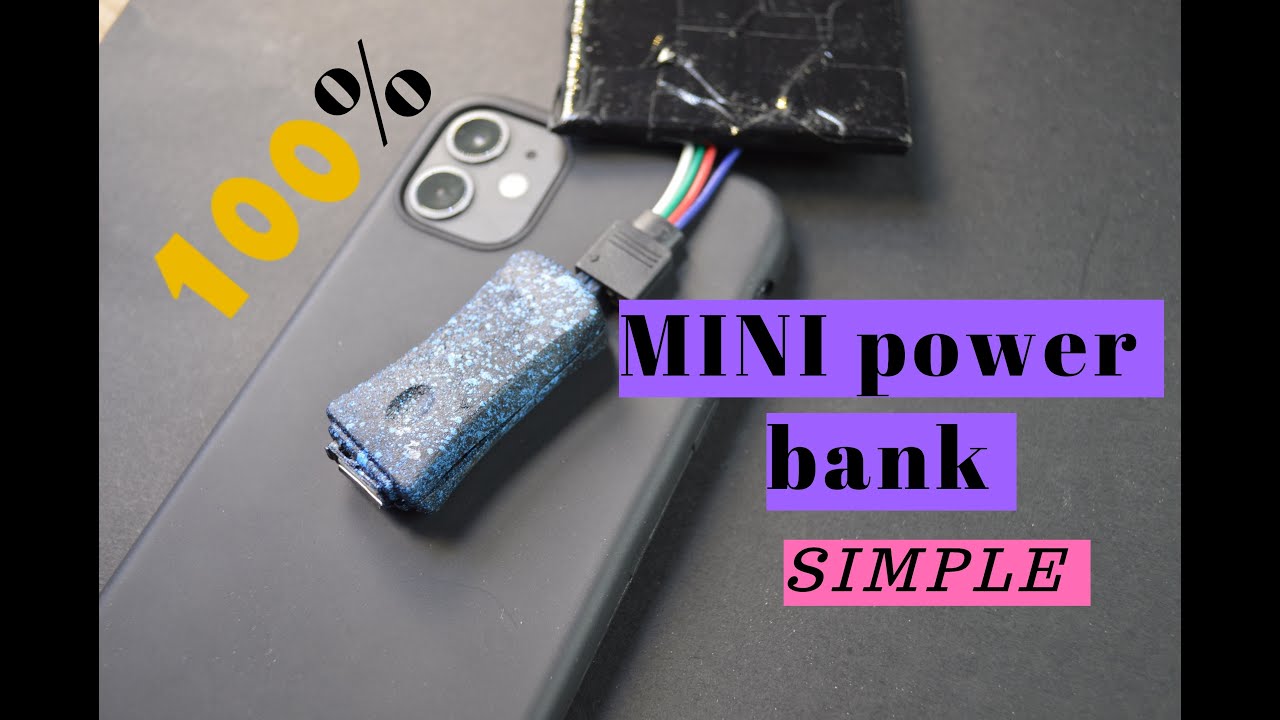 How to make mini Power bank (simple ) - YouTube