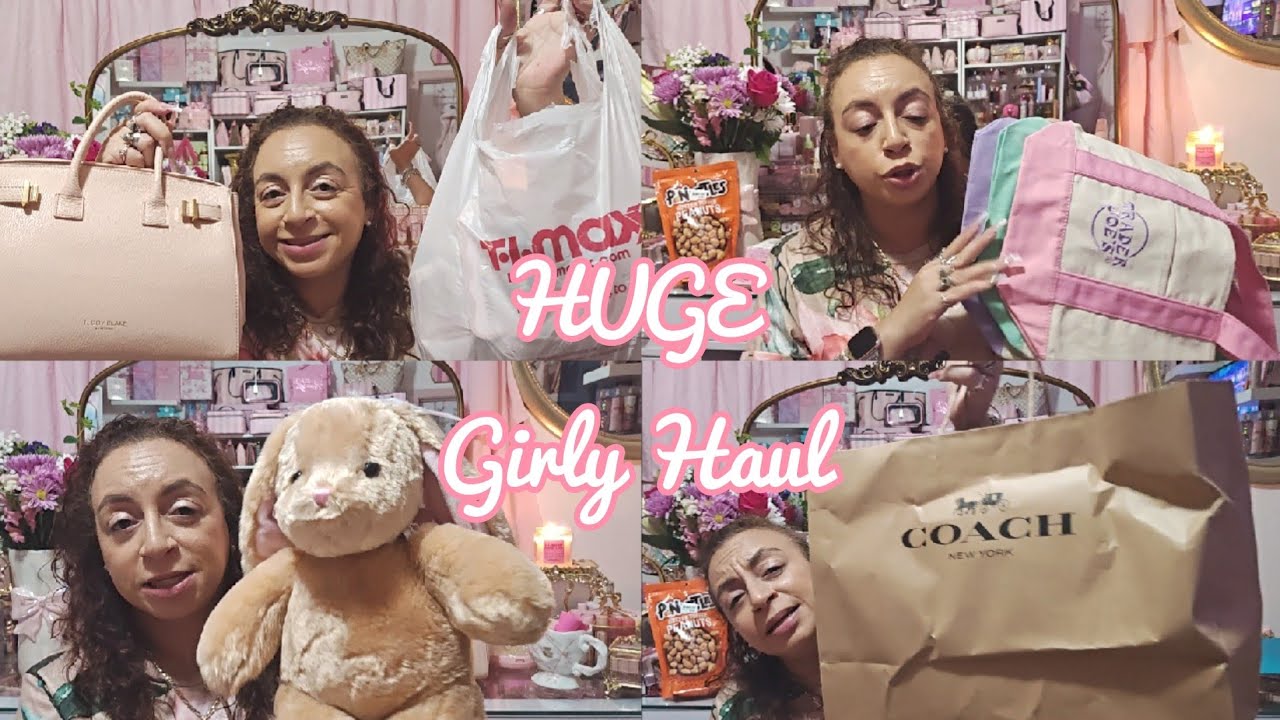 HUGE Girly Haul (TJMaxx, Bealls, Juicy Couture, Coach and more) - YouTube