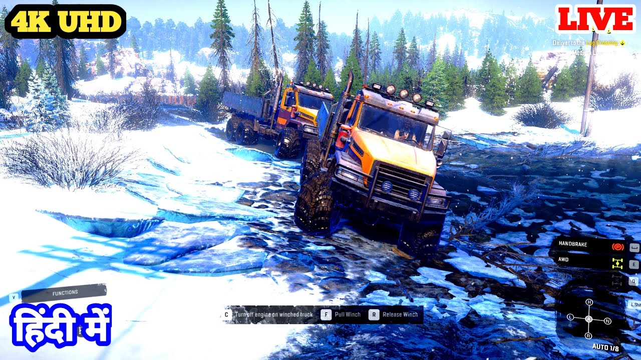 Snowrunner Season 4{AMUR RUSSIA}Cosmodrome[Knee Deep]Pc Gameplay/UHD ...