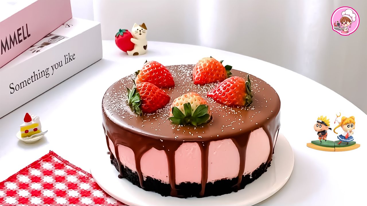 Chocolate Strawberry Cheesecake | Sukaw Cooks - YouTube