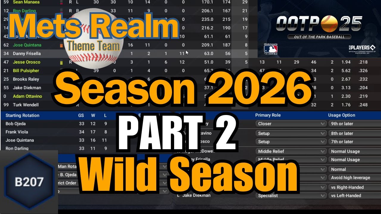 OOTP 25 Perfect Team Mets Realm Season 2026 BRONZE Part 2 | Wild Season - YouTube