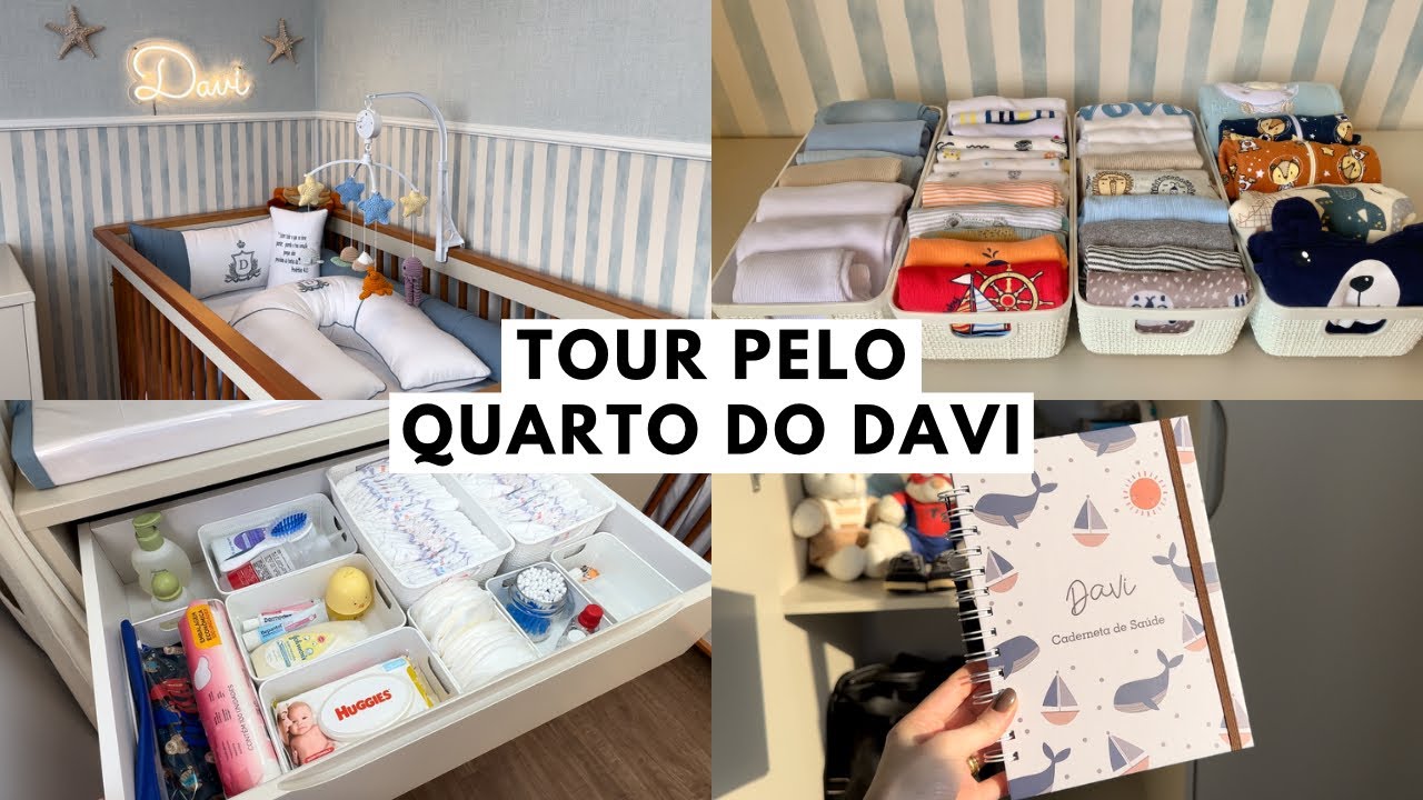 TOUR COMPLETO PELO QUARTO DO DAVI Com o tema PRAIA - YouTube