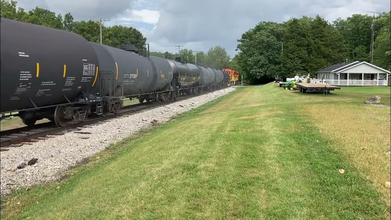 HESR 3485 east at Lake Cicott. - YouTube