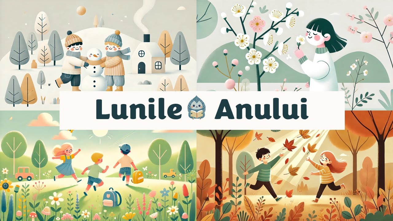 Cântecul Calendarului || Lunile anului || Muzică educativă pentru copii ...