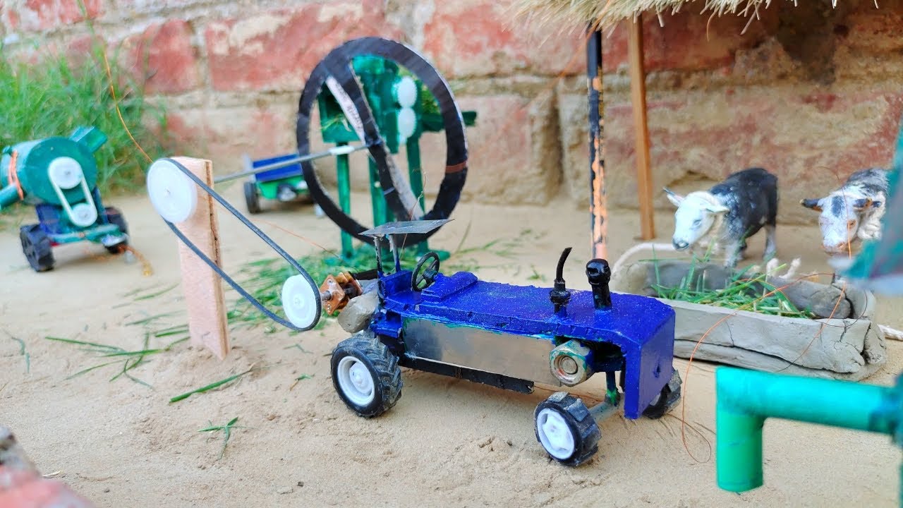 Diy How to make gandasa motor machine ideas - science project work ...