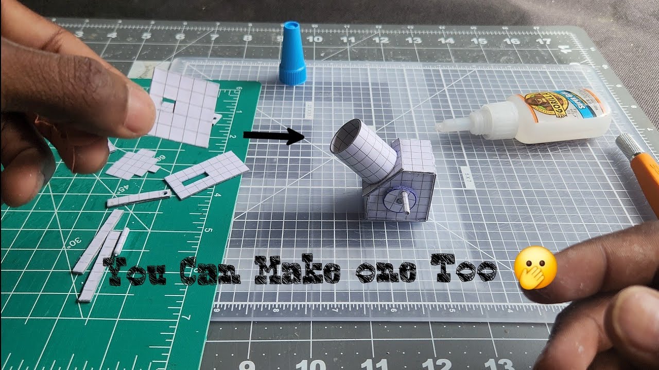 Watch Me Build A Paper Single Cylinder Air Engine DIY Project - YouTube