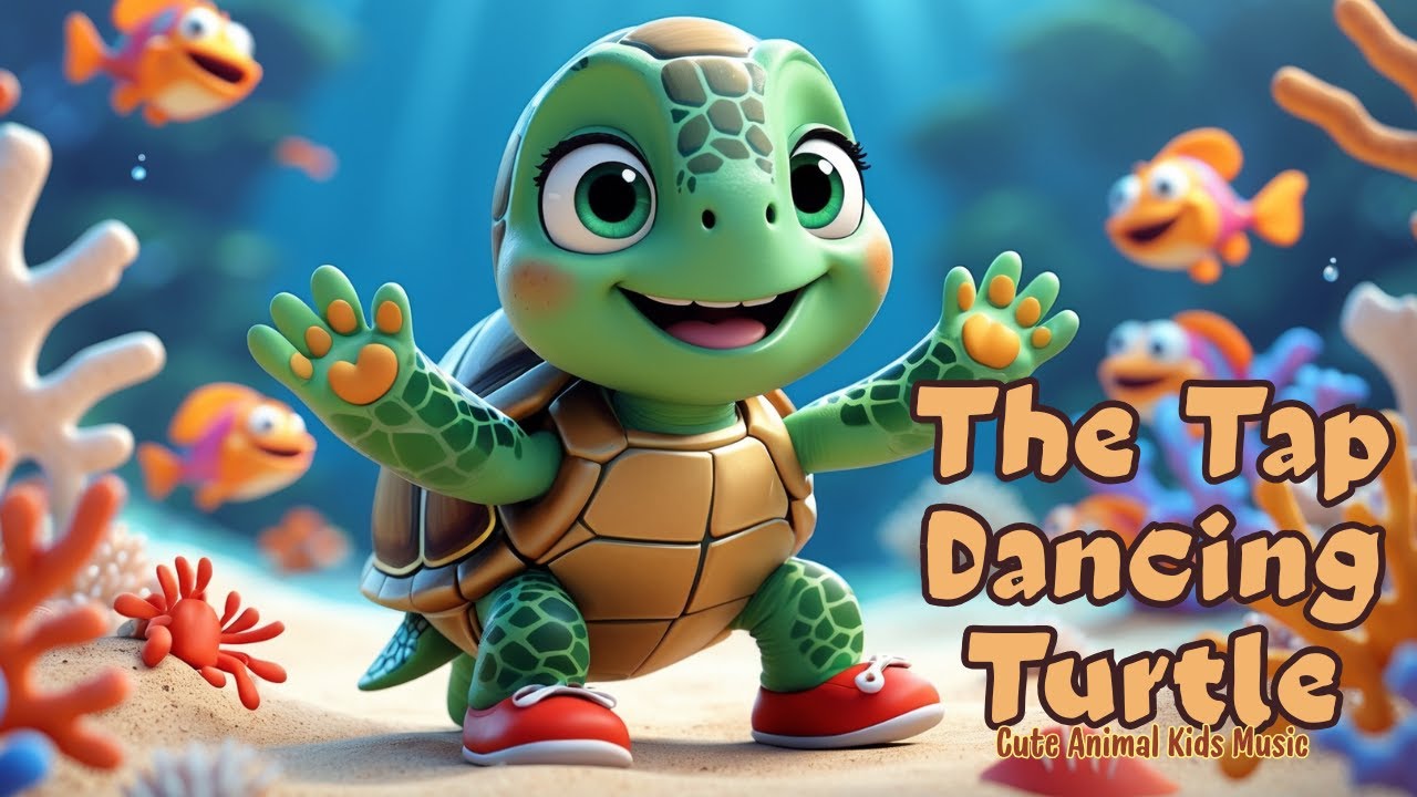 Tap-Dancing Turtle Song|Toddler Animal Dance|Fun and Energetic 3D ...