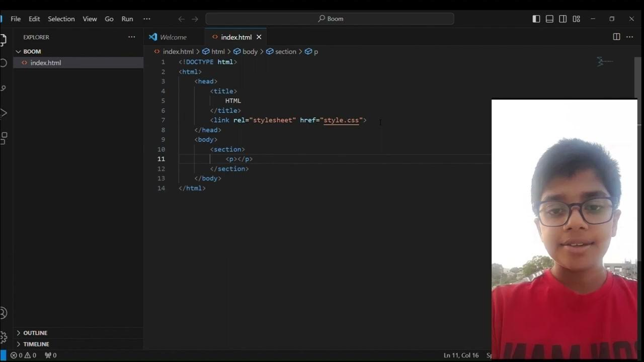 HTML Skeleton | Rithul Shreyan | Visual studio code - YouTube