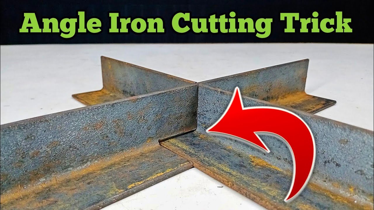 Secret Angle Iron Joint Trick // Every Welder should know this - YouTube