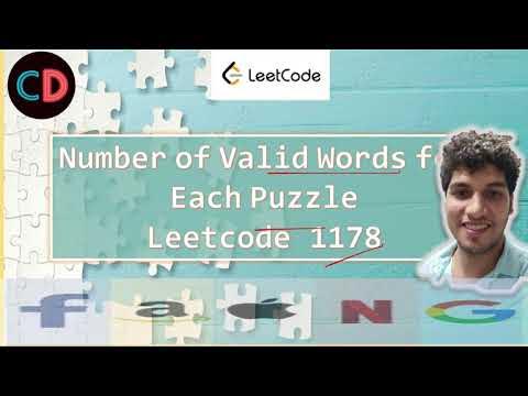 Number Of Valid Words For Each Puzzle | Leetcode 1178 | Live coding session 🔥🔥🔥 - YouTube