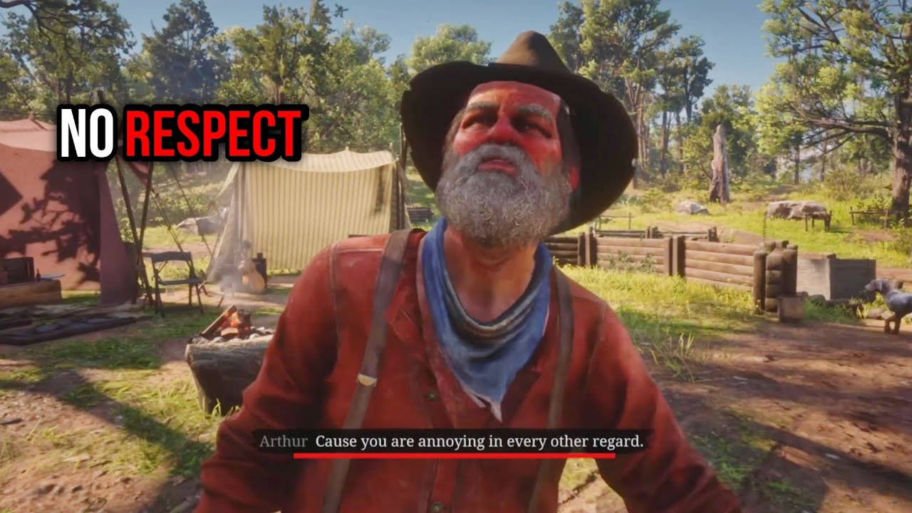 Arthur shows no respect to the elderly of the gang | Rdr2 - YouTube