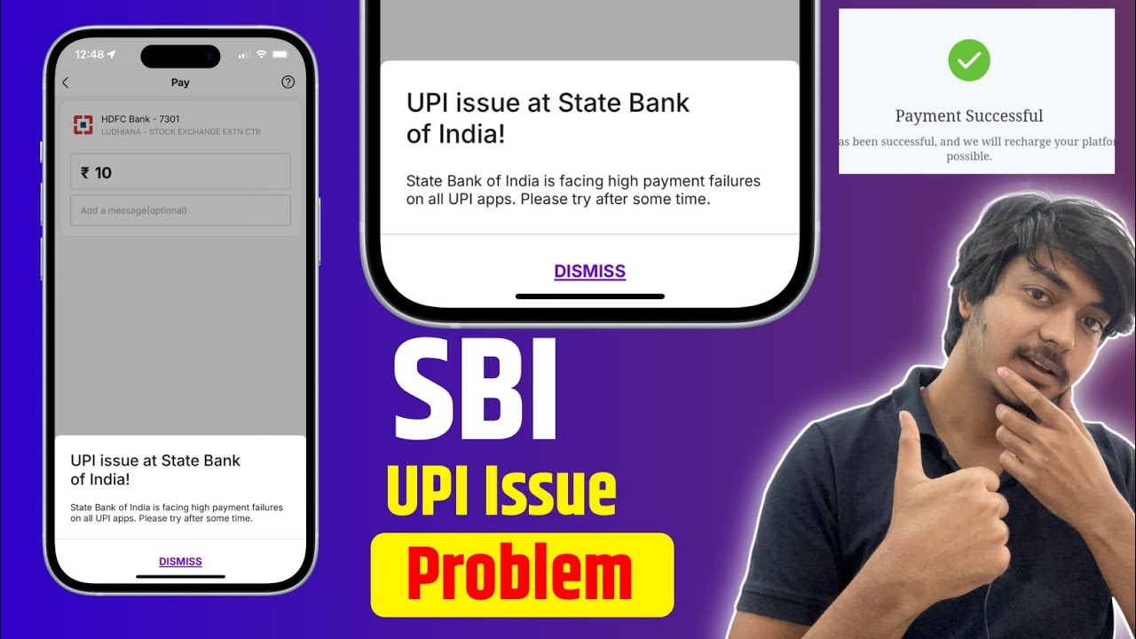 😥 State bank of india facing high payment failure | upi issue at state ...