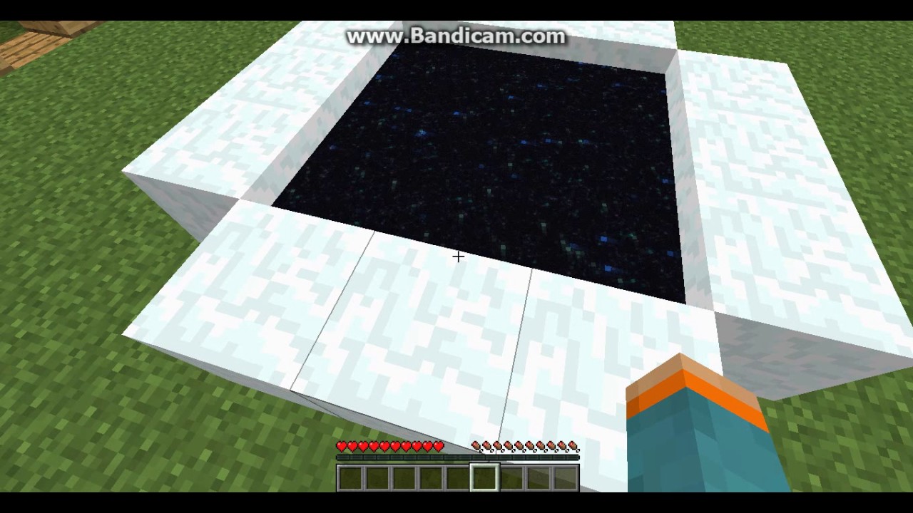 my snow portal to the end minecraft - YouTube