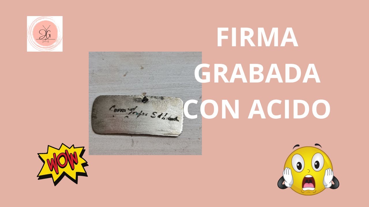 COMO SE HACE UN GRABADO DE ACIDO EN PLATA CON VINILO ADHESIVO - YouTube