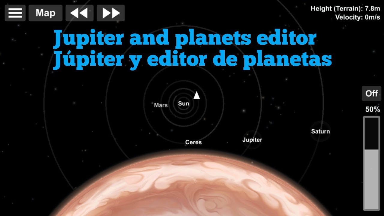 Spaceflight Simulator 1.4 Jupiter and Planet editor - YouTube