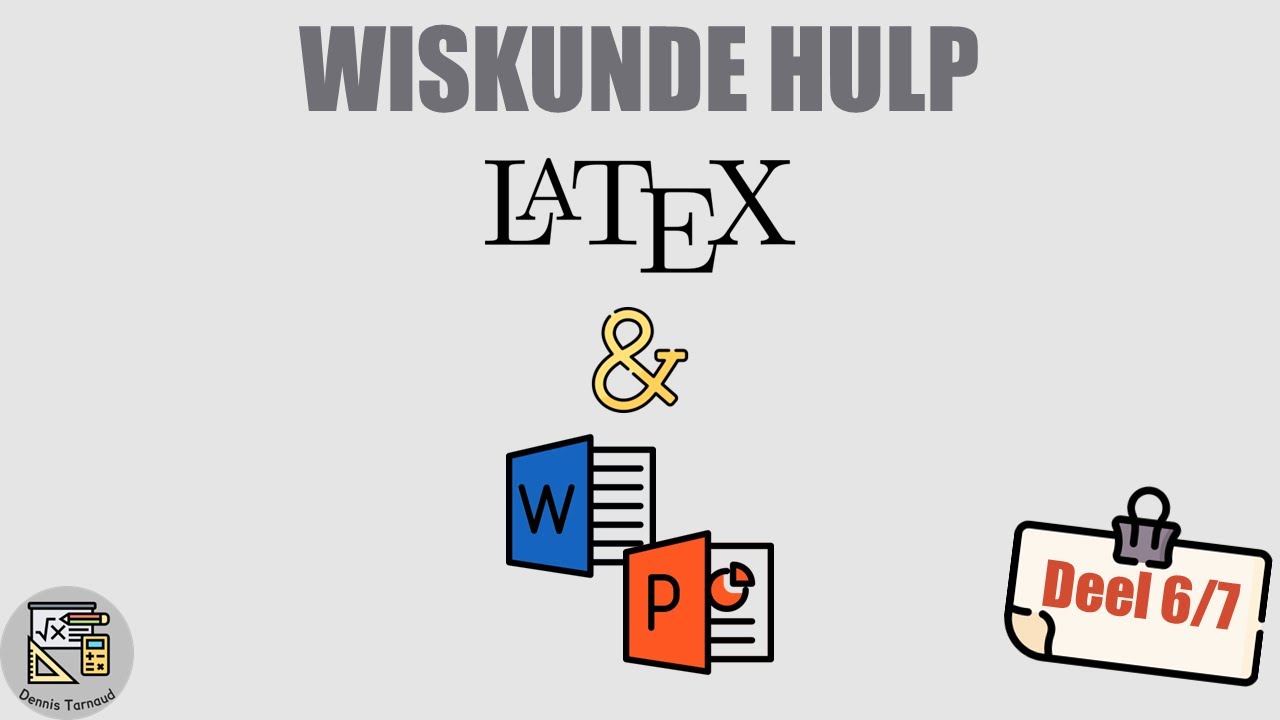 6. LaTeX - Gebruik in MS Word & PowerPoint - YouTube