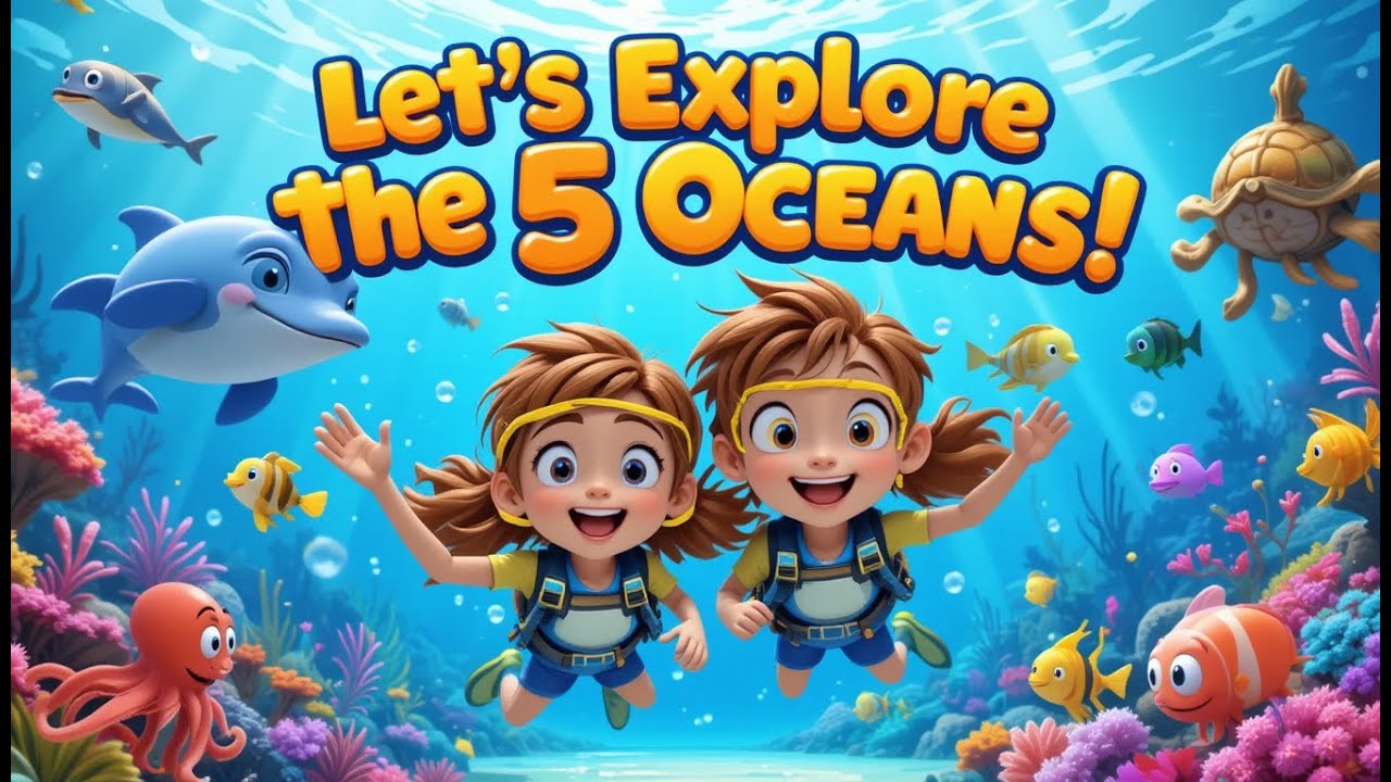 Let’s Explore the 5 Oceans! 🌍 | Fun Educational Song for Kids 🎶 - YouTube