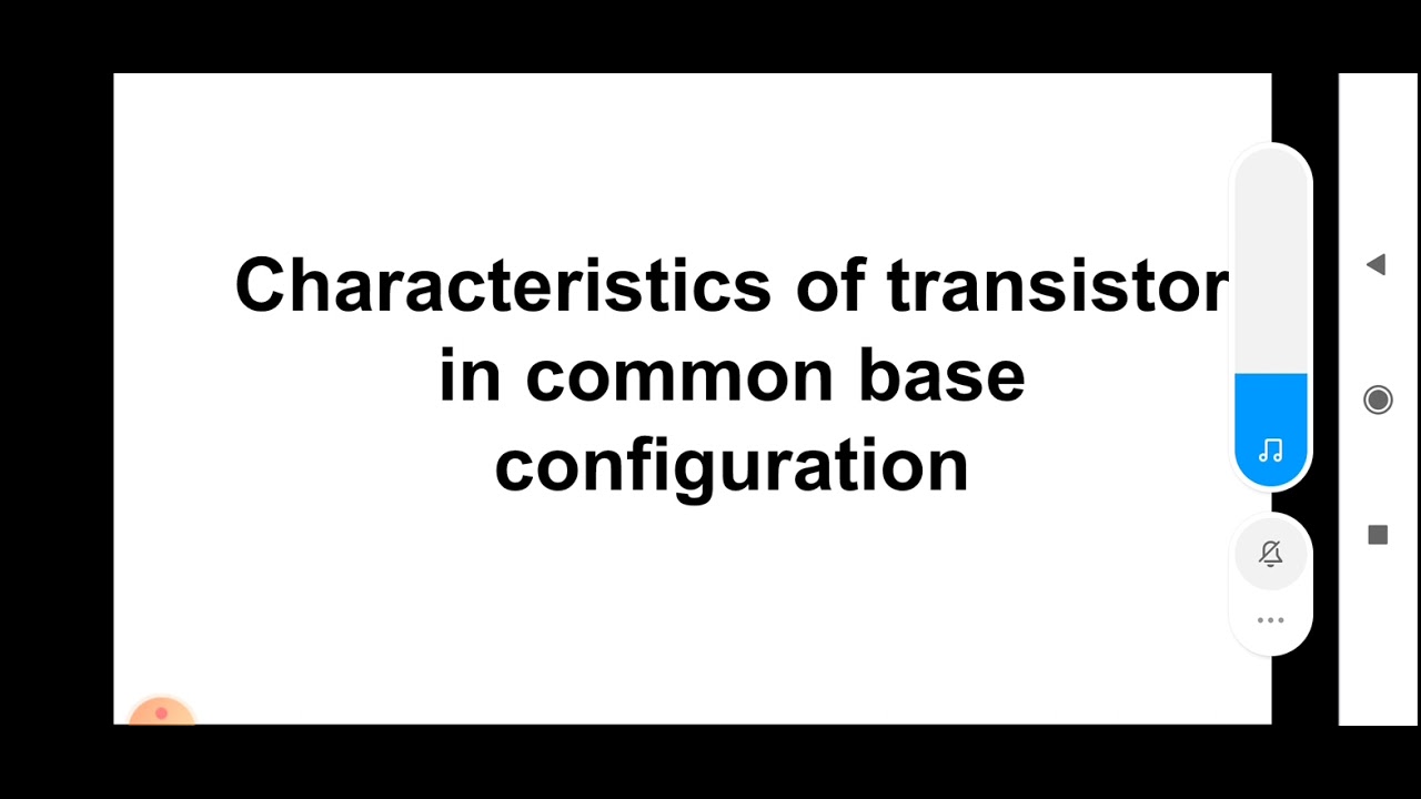 Input characteristics of Transistor in CB configuration - YouTube