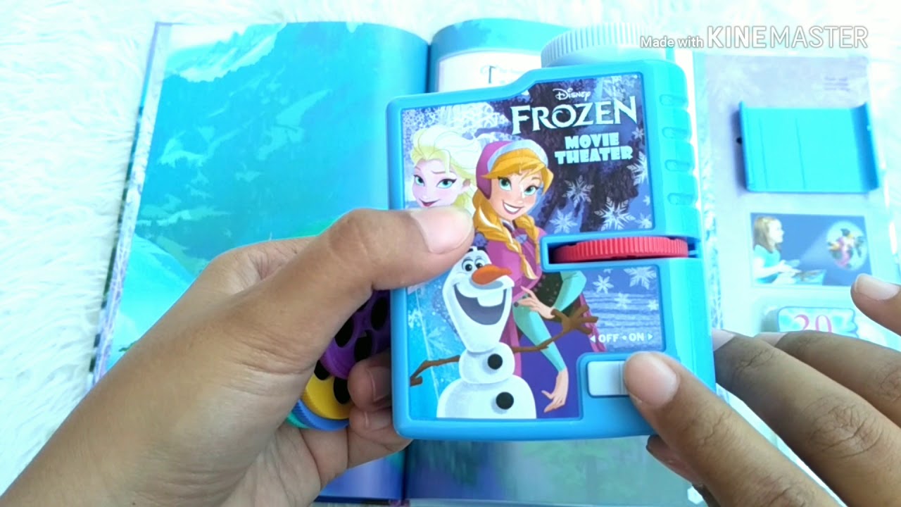 Disney Frozen Movie Theater Storybook & Movie Projector (20 Images to ...
