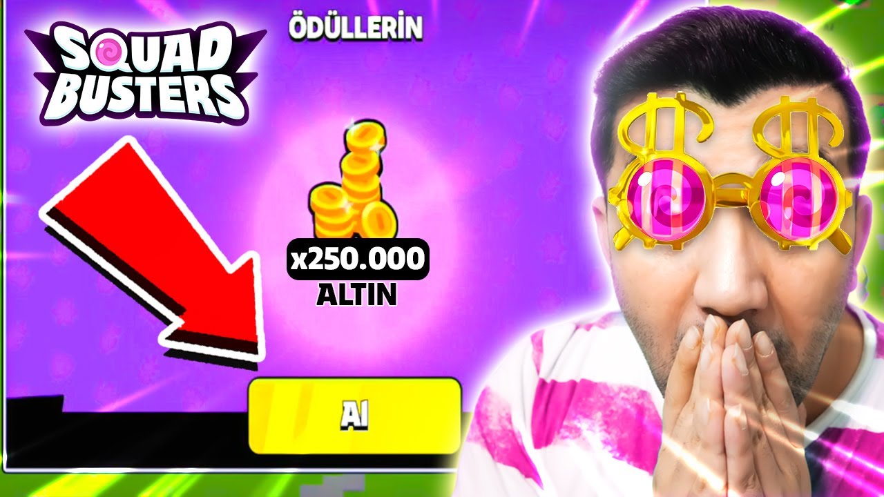 ÜCRETSİZ 250.000 ALTIN QR CODE ! LİNK ! 😱 SQUAD BUSTERS - YouTube