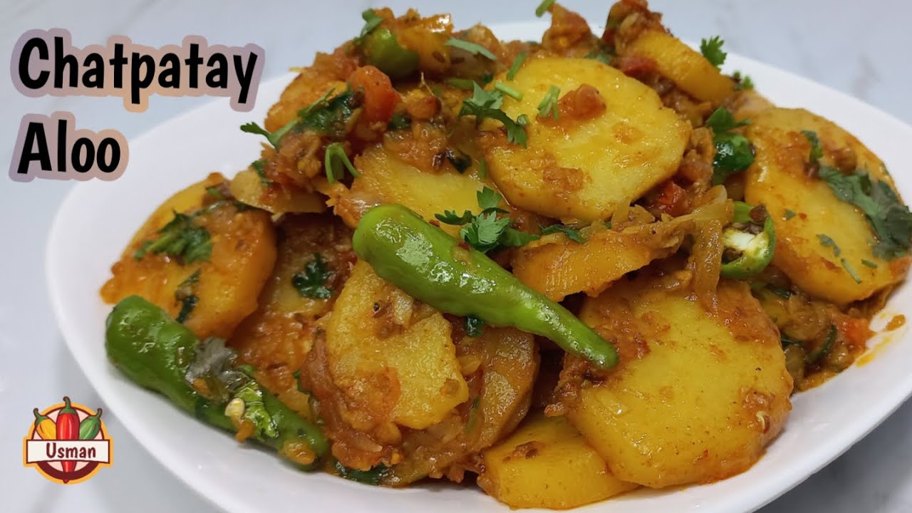 Chatpatay Chatkharay Dar Aloo | Aloo Ki Bhujia Recipe | Potato Curry ...