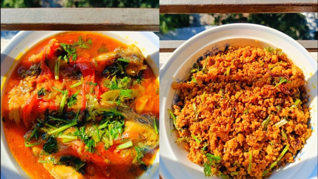 কার্ফু মাছের ঝোল||Karfu fish curry||কার্ফু মাছের ডিম ভাজি||Karfu fish ...