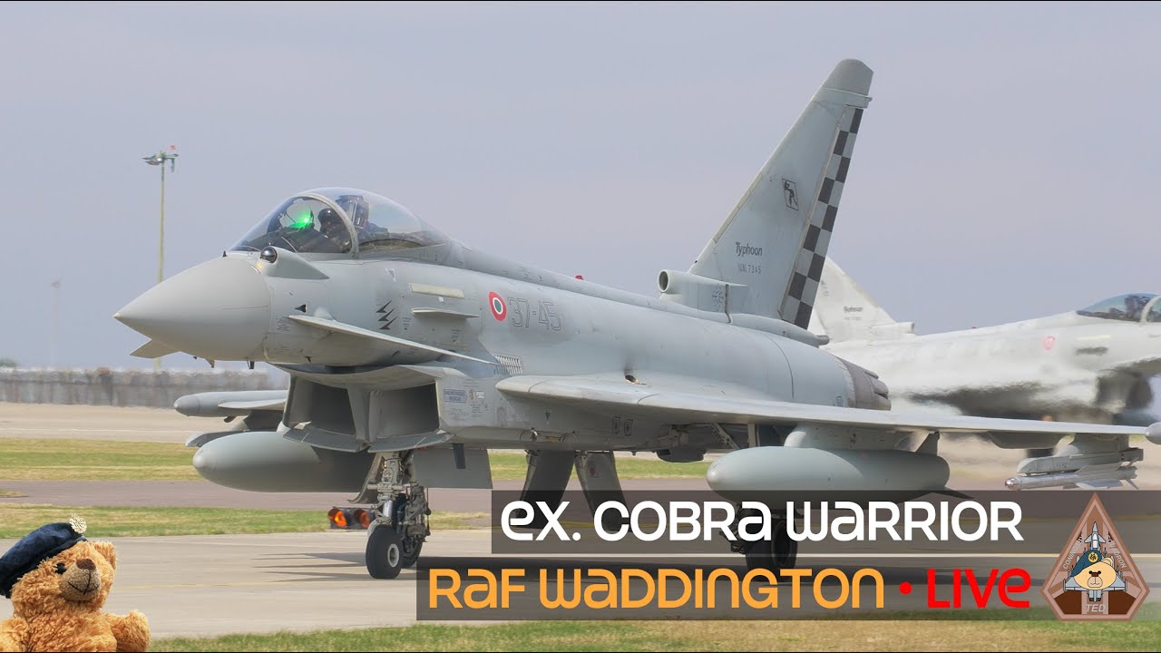 Special Live Show - Ex. Cobra Warrior RAF Waddington F-18 Hornet ...