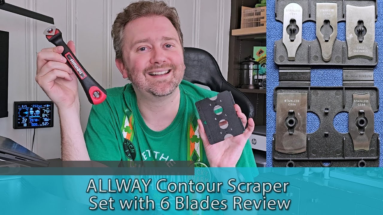MUST HAVE FOR WOODWORKING - ALLWAY Contour Scraper Set with 6 Blades ...