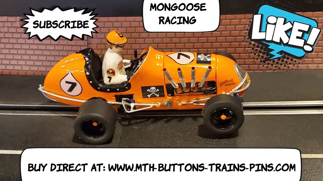 Monogram Kurtis Midget Mongoose Racing Special on Track - YouTube