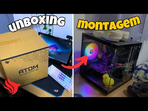 MONTANDO MEU NOVO GABINETE ATOM DA PICHAU