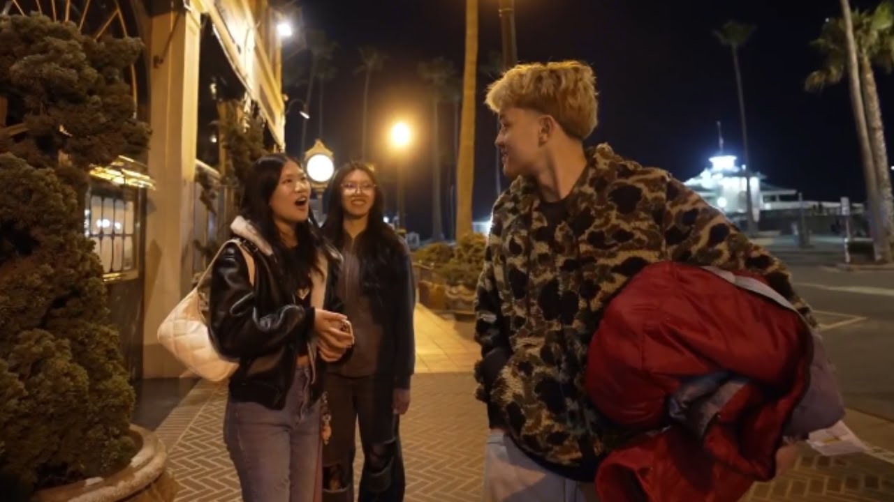 Jason Uses HOMELESS RIZZ On Seaside Girls! - YouTube